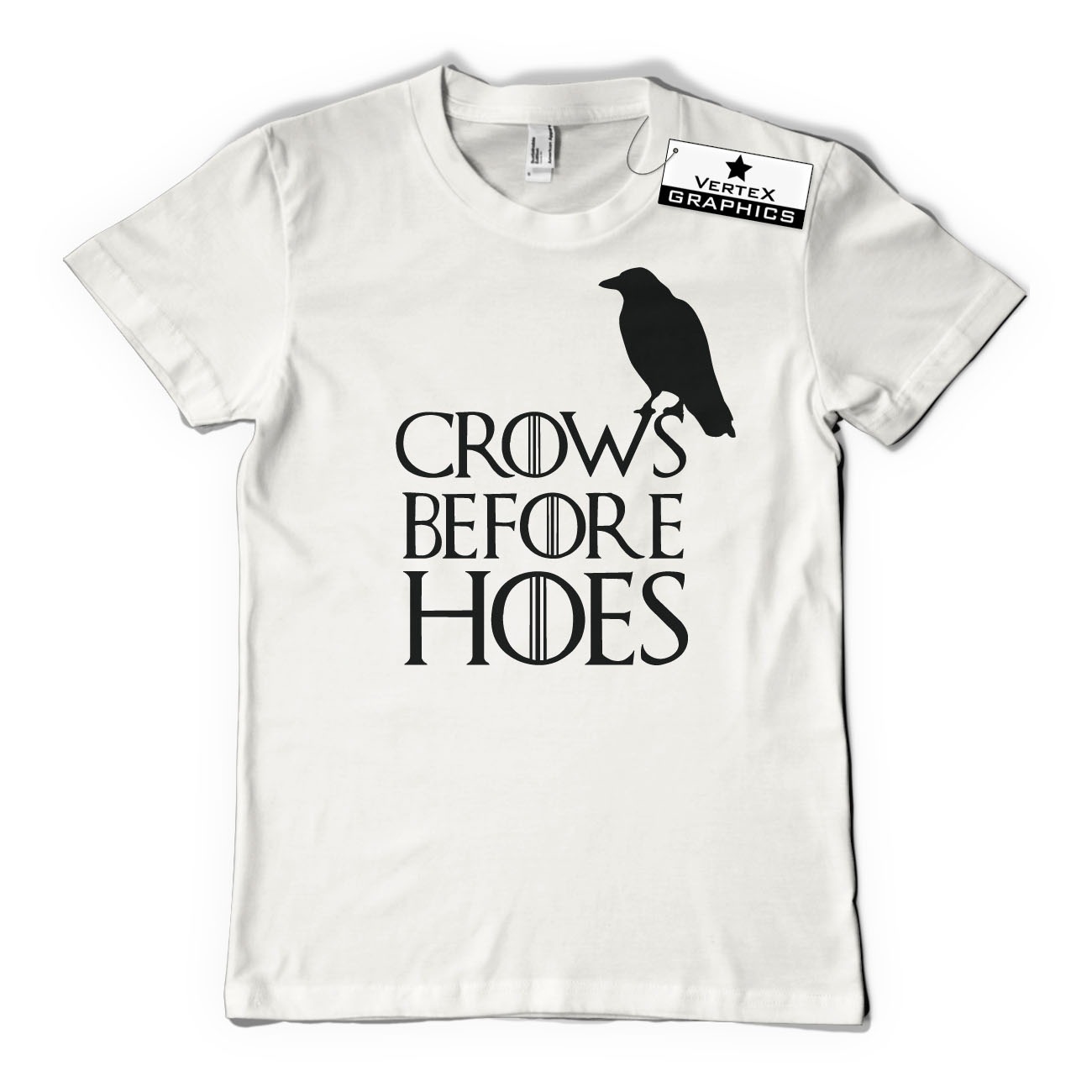 Crows Before Hoes T-Shirt | Funny, Game Of Thrones, Gift, Slogan, TV | eBay