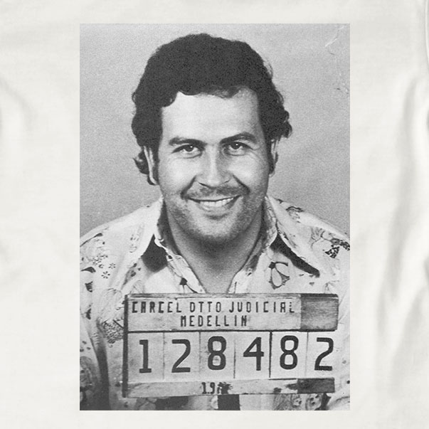 Pablo Escobar Mugshot T-Shirt - Vertex Graphics
